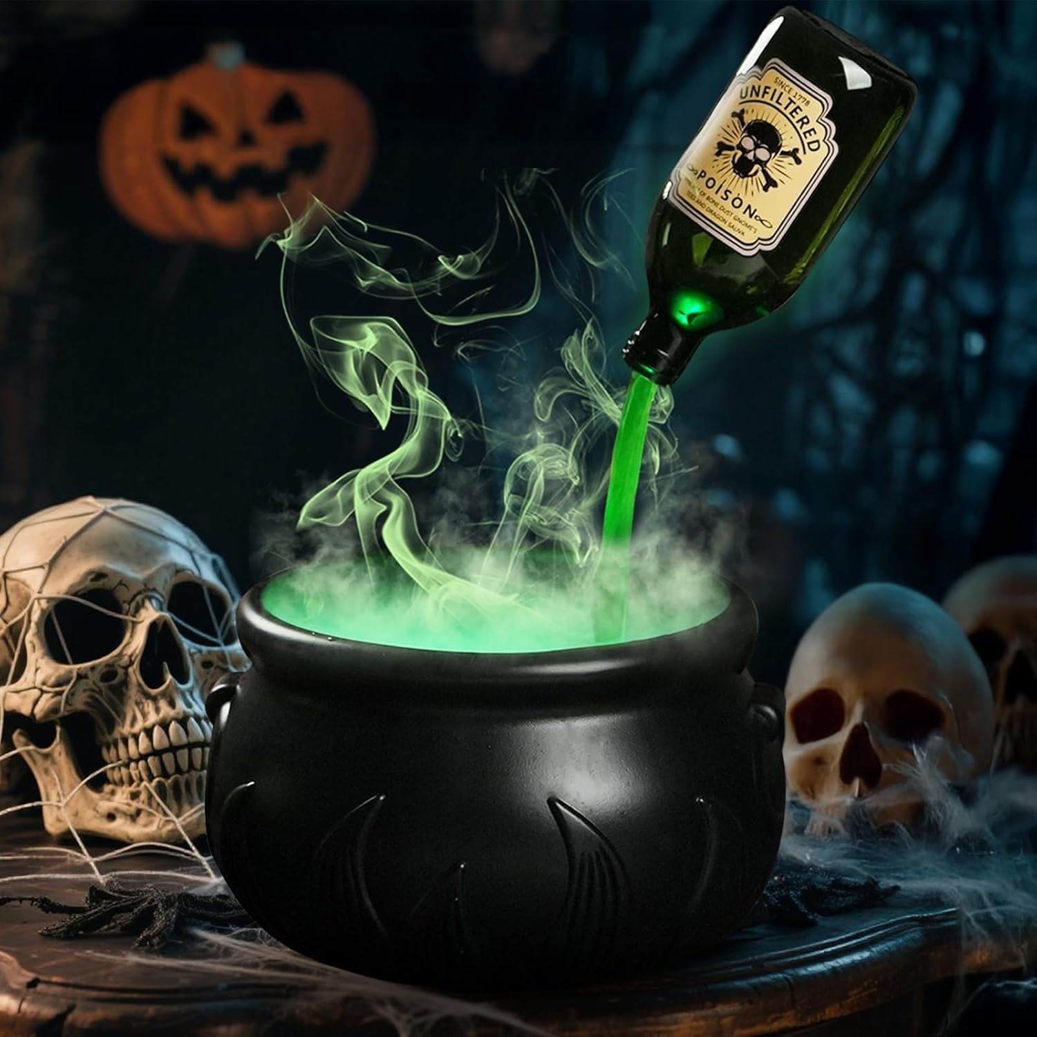 2025 New Skeleton Potion Witches Cauldrons Cauldron Diffuser Halloween ...