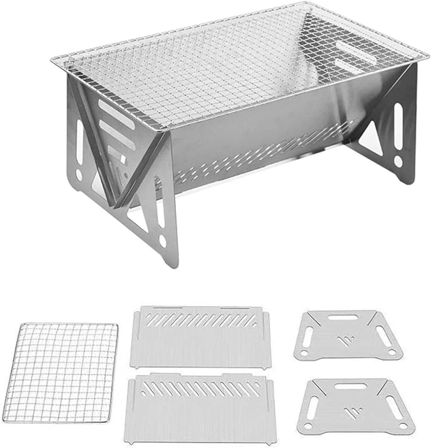 2025 New Slot Grill - Collapsible BBQ Grill for Easy Storage Steel ...