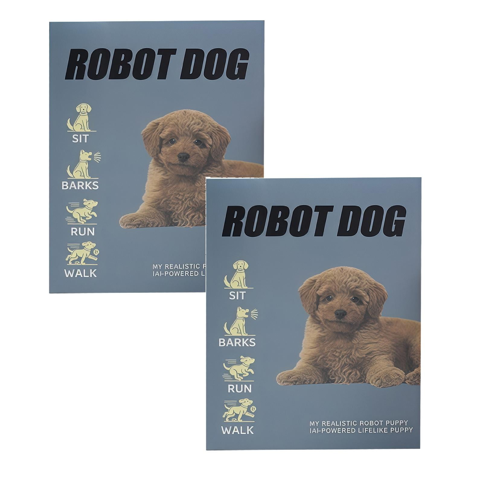 2025 New Smart Robot Dog, Robot Puppy, Interactive Robotic Plush Puppy ...