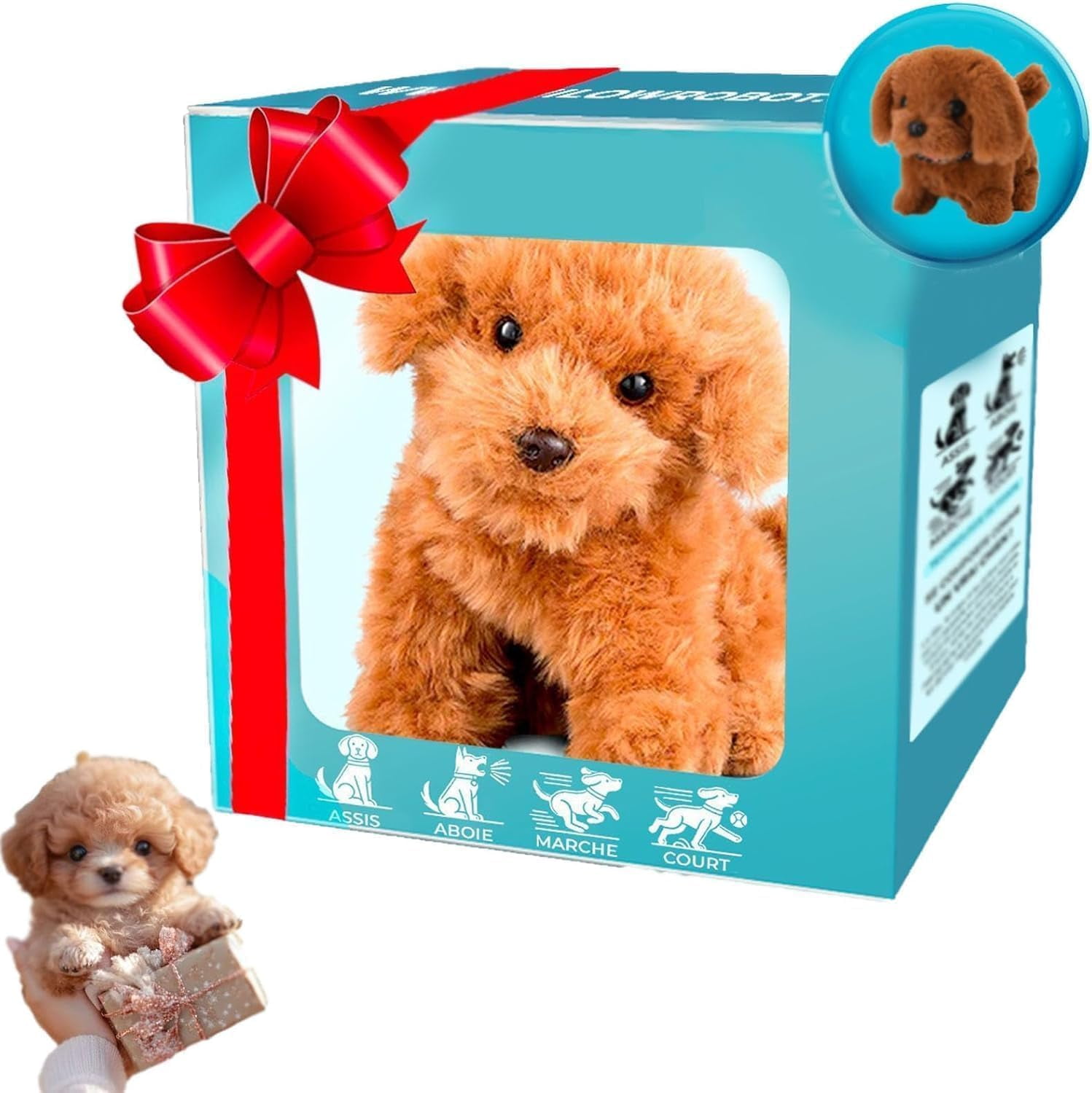 2025 New Smart Robot Dog, Robot Puppy, Interactive Robotic Plush Puppy ...