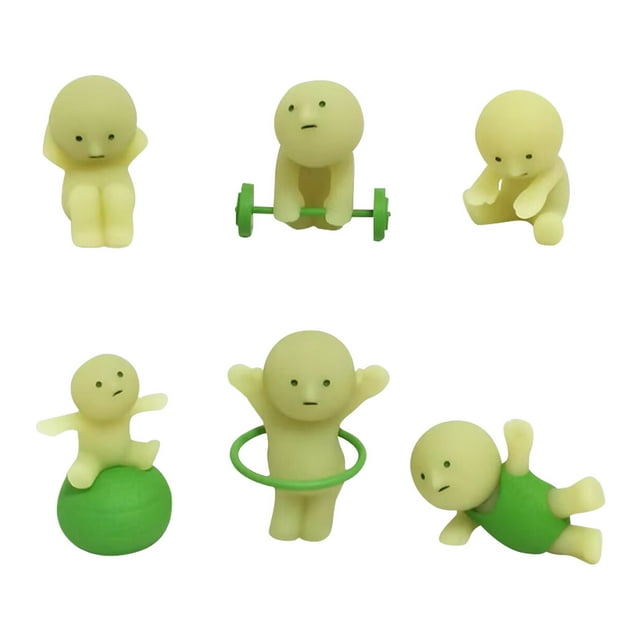 2025 New Smiski Glow in The Dark Figure, Exercising Series, Random ...