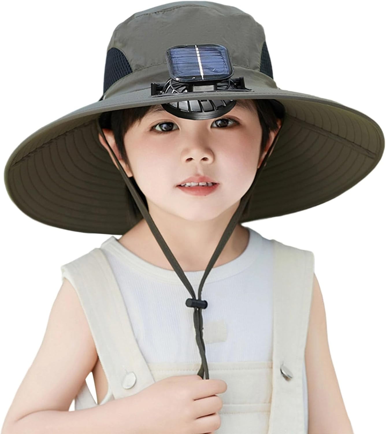 2025 New Solar Fan Hat for Kids,Wide Brim Solar Fan Hat,Summer UV Protection Sun Hat,USB ...