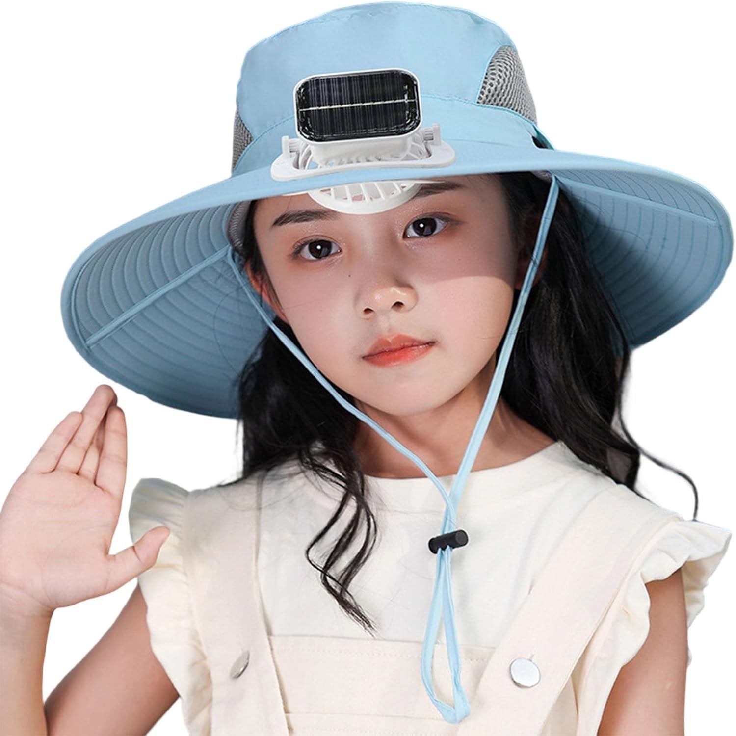 2025 New Solar Fan Hat for Kids,Wide Brim Solar Fan Hat,Summer UV Protection Sun Hat,USB ...