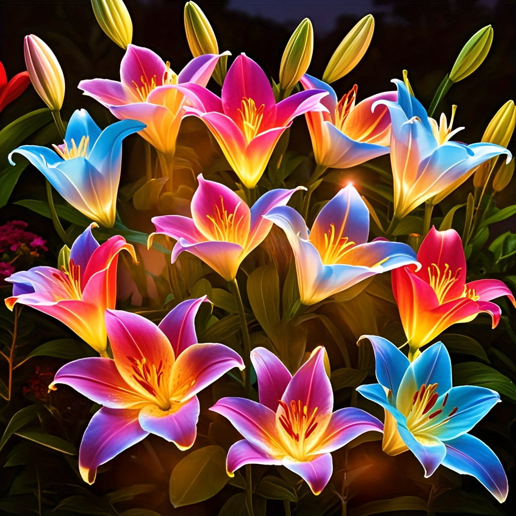 2025 New Solar Rose Garden Lights, 30 Head 7-Color Changing Waterproof ...