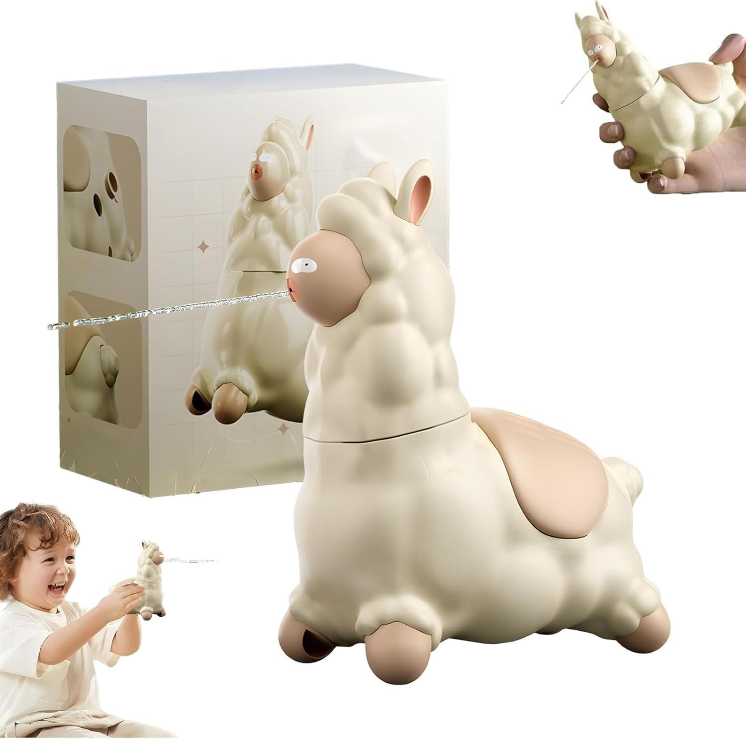 2025 New Spitting Llama Water Toy, Handheld Alpaca Interactive Water ...