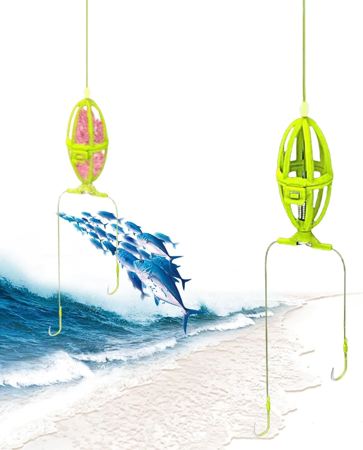 2025 New Spring Bait Cage, Derivemid Four-Hook Anti-Tangle Fishing Set ...