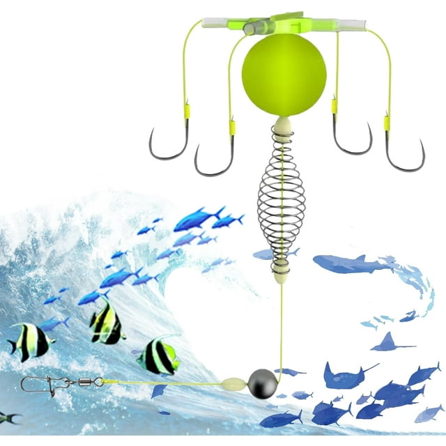 2025 New Spring Bait Cage, Four-Hook Anti-Tangle Fishing Set - Iseama ...