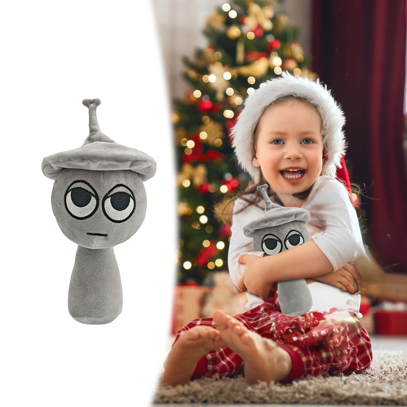 2025 New Sprunki Plush, 10" Cute Grey Jevin Plushies Toy - For Fans ...