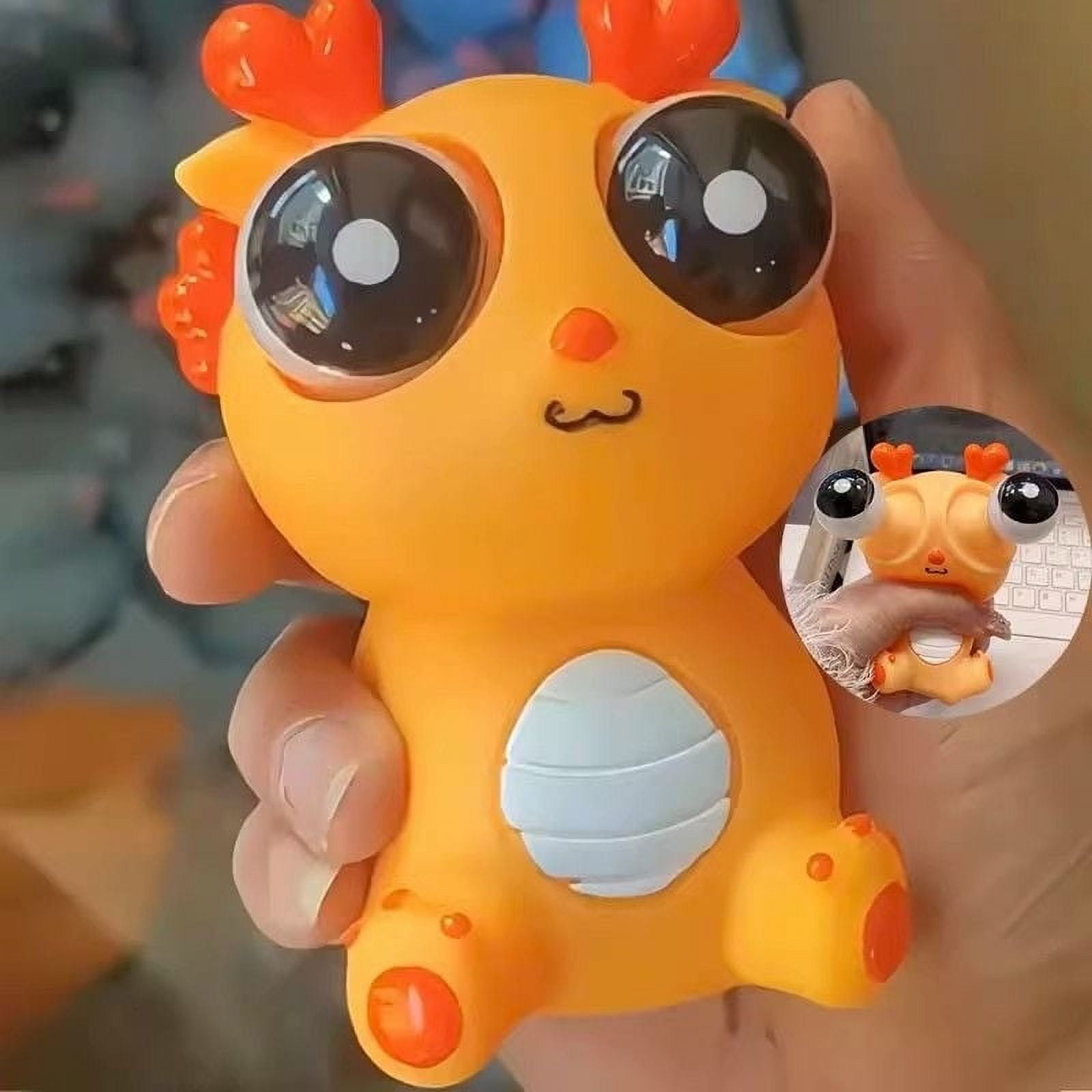 2025 New! Squeezy Dragon Pop Out Eyes Toys, Eye Popping Dragon Stress ...