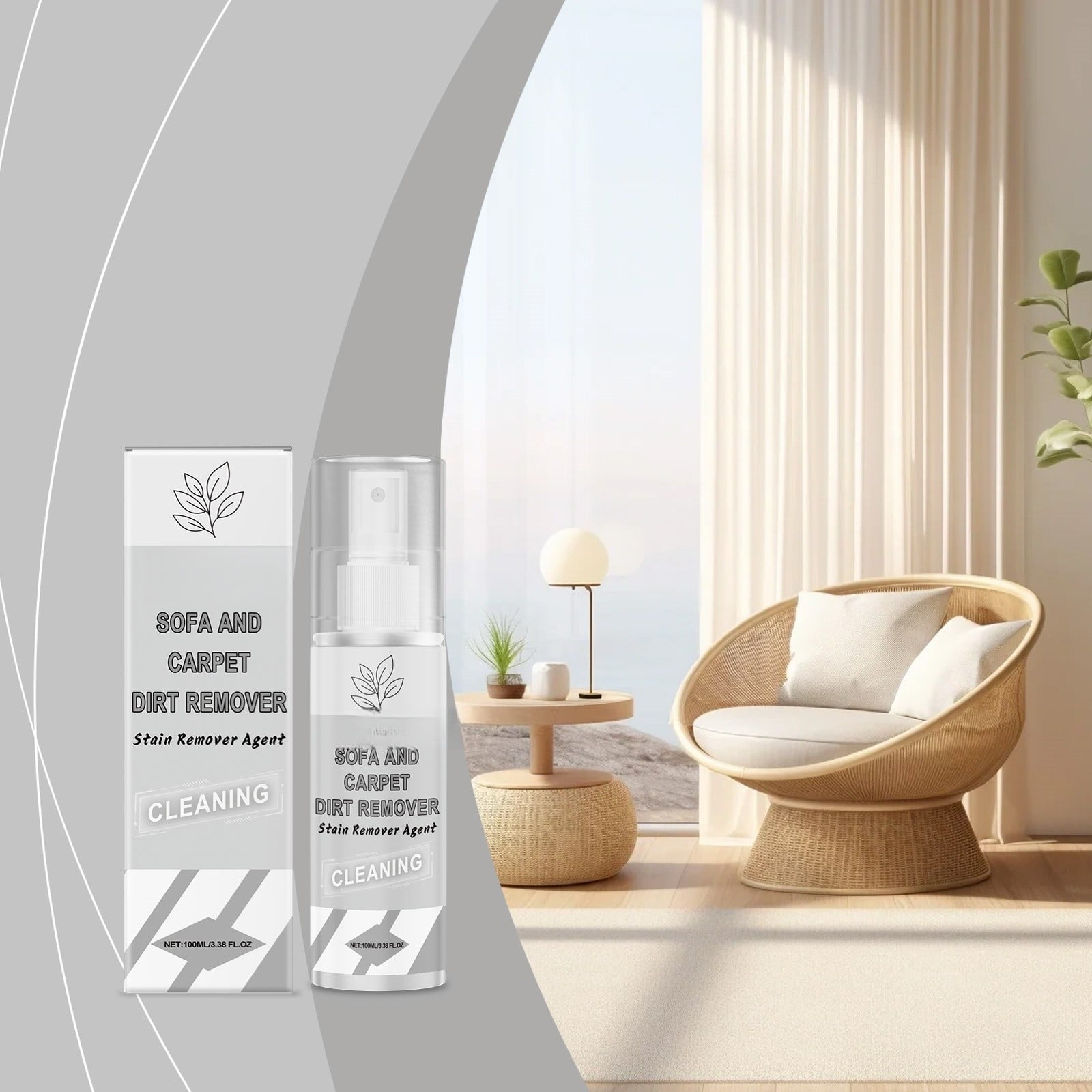 2025 New Stain Remover Spray for Couch & Carpet Cleaner, Mattress Dirt ...