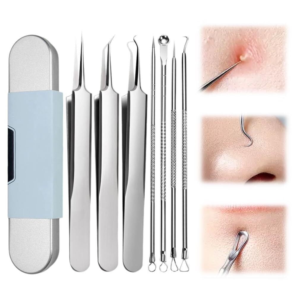 2025 New Stainless Steel Blackhead Remover Tool Kit, Professional ...