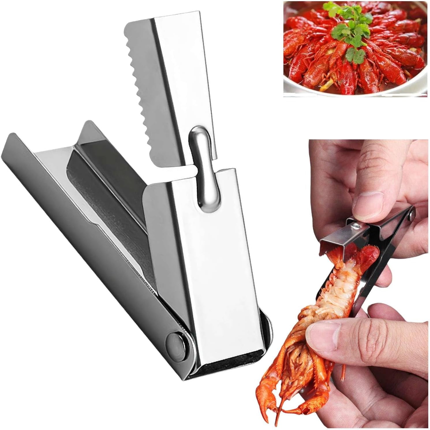 2025 New Stainless Steel Crawfish Peeler Tool, Crawfish Quick Peeler ...