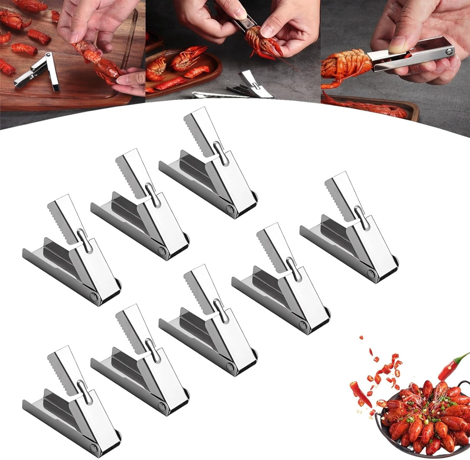 2025 New Stainless Steel Crawfish Peeler Tool, Efficient Crayfish ...