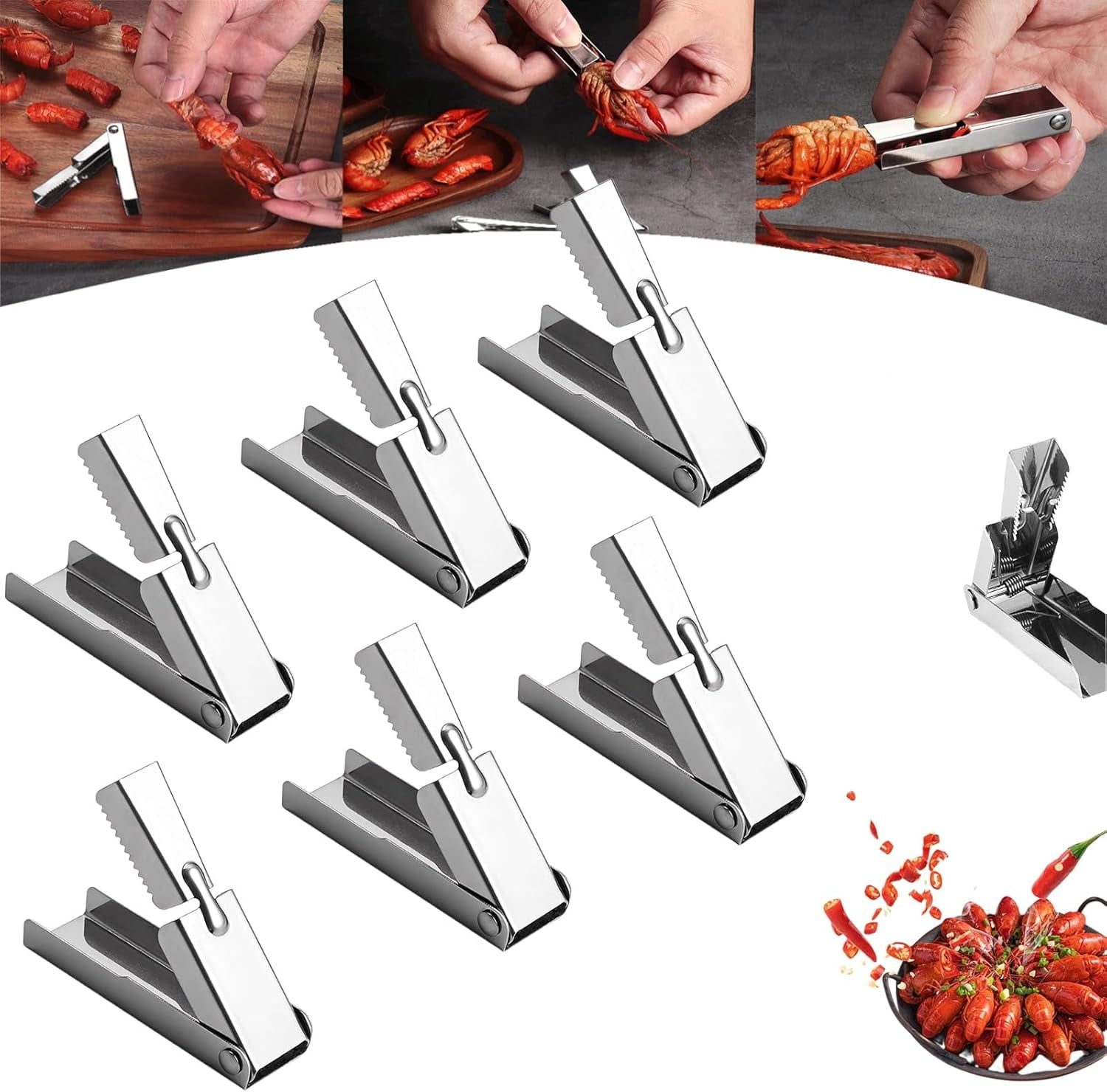 2025 New Stainless Steel Crawfish Peeler Tool, Efficient Crayfish ...