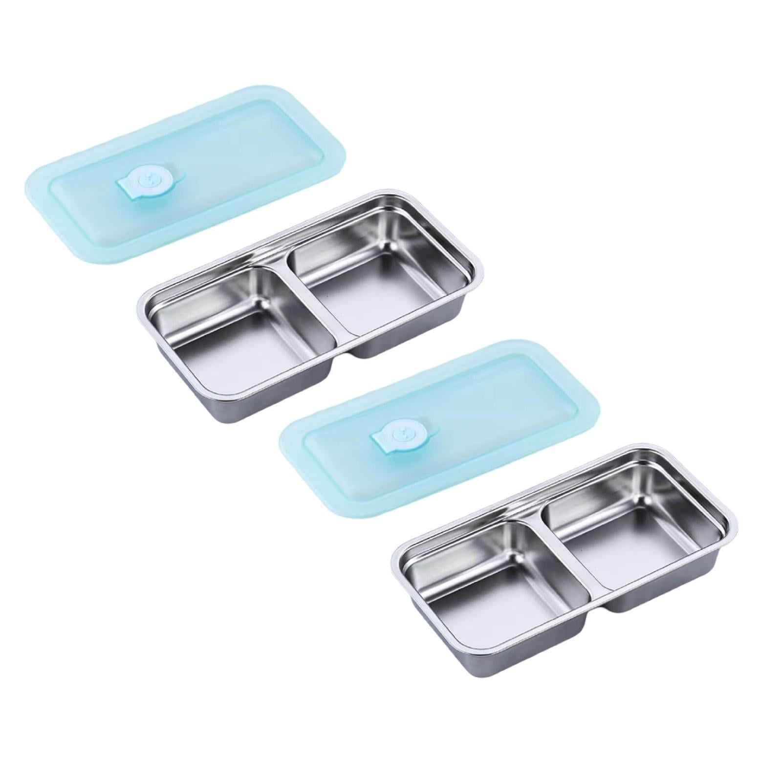 2025 New Stainless Steel Snack Containers - Double Compartment Grab ...