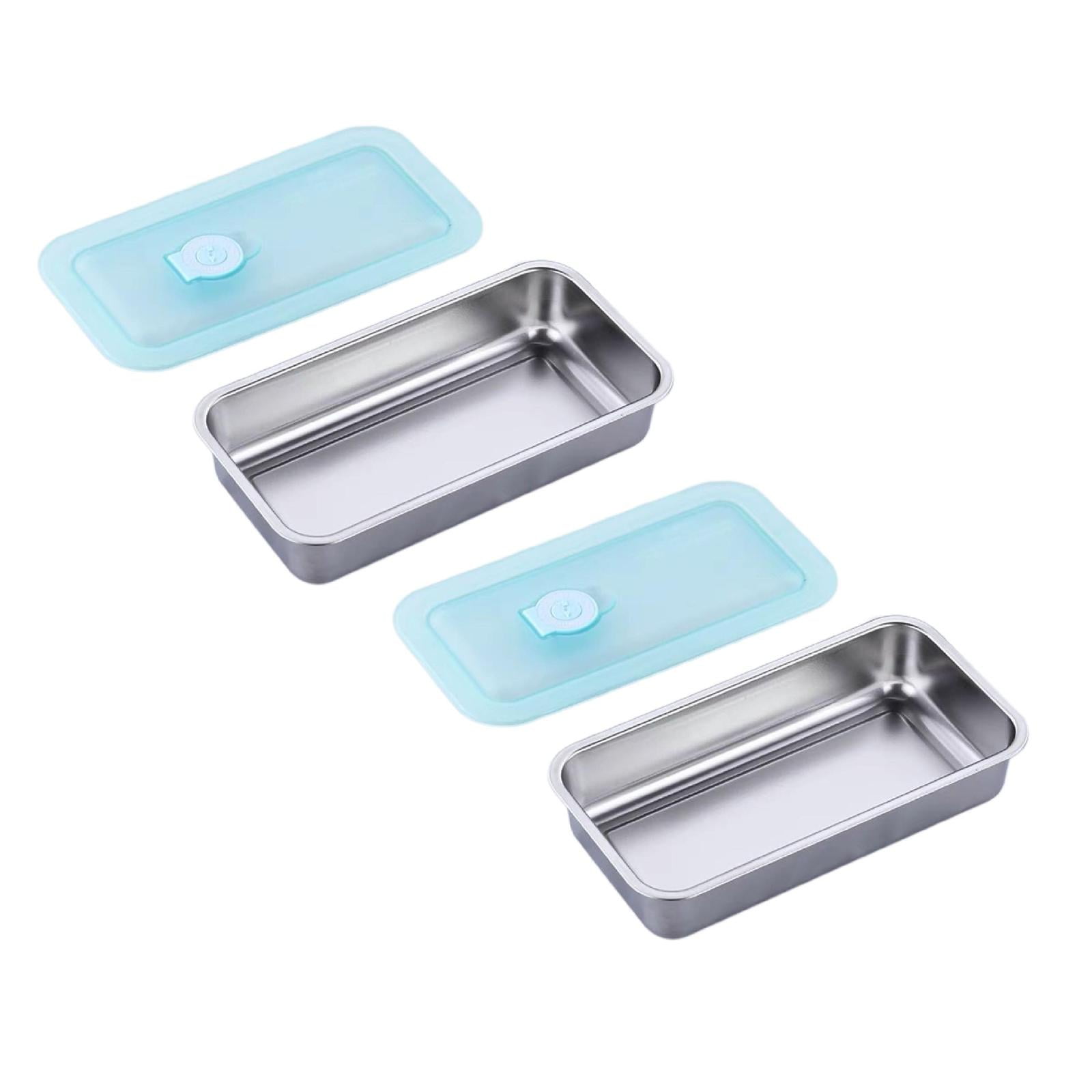 2025 New Stainless Steel Snack Containers - Double Compartment Grab ...