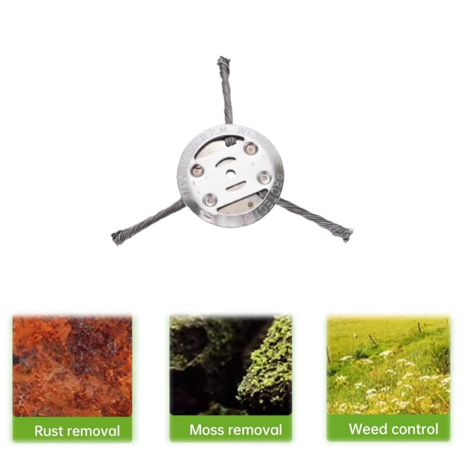 2025 New Steel Wire Grass Trimmer Head, Unbreakable Wire Weed Trimmer ...