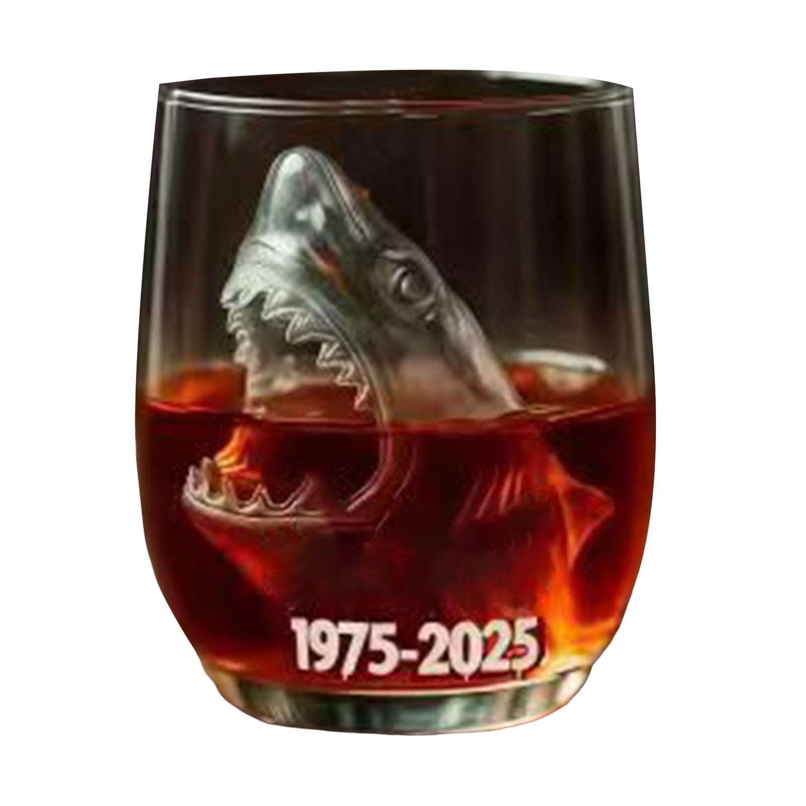 2025 New Stemless Wine Glasses, Creative Built-In Shark-Shaped ...