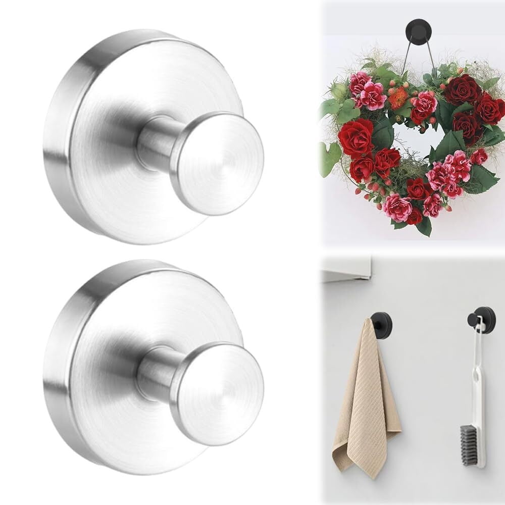 2025 New Strong Suction Cup Hook, No-Drill Waterproof Hook, Wall ...