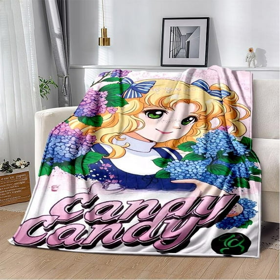 2025 New Style Candy Candy Girl Cartoon Anime Soft Plush Blanket ...