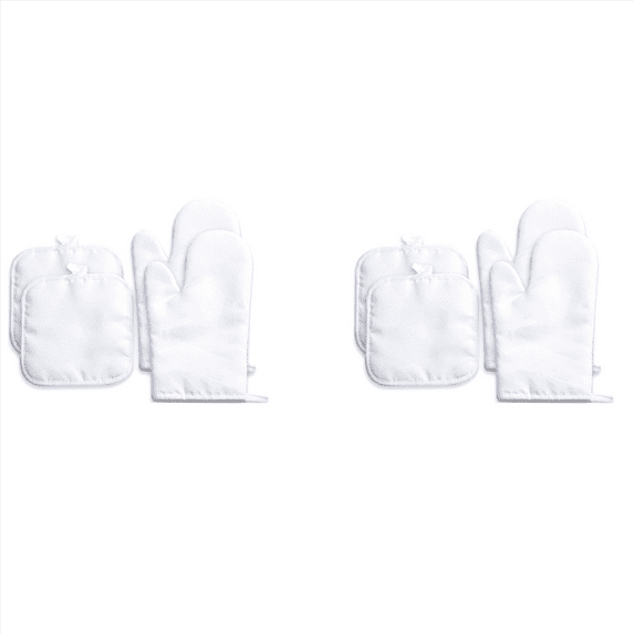 2025 New! Sublimation Blank Oven Mitts Set Gloves and Pot Pad for DIY ...