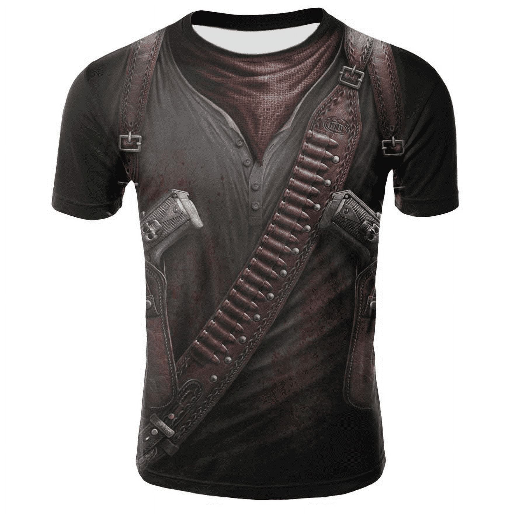 2025 New Summer Short Sleeve Streetwear Fake Suit Vest 3D T Shirt ...