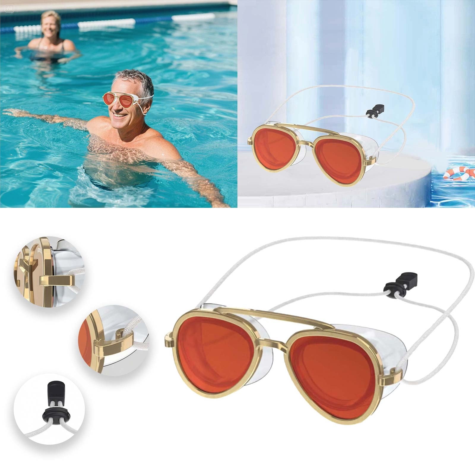 2025 New Sunny Swim Goggles - Anti-Fog, UV Protection, Full View ...