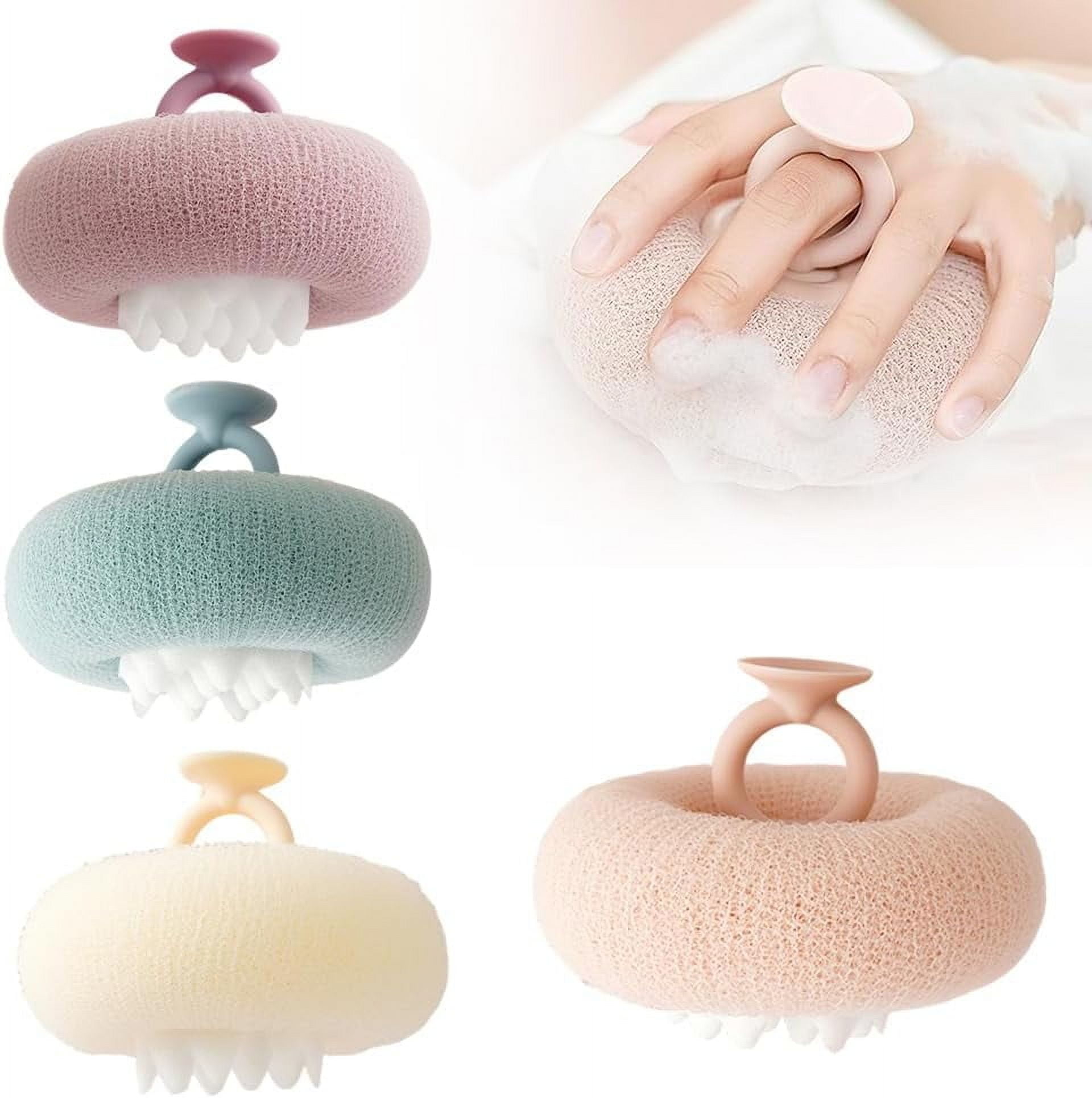 2025 New Super Soft Sunflower Suction Cup Bath Ball, 2-in-1 Sunflower ...