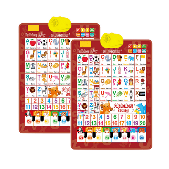 2025 New Talking Wall Chart – English & Spanish Learning Poster with ...