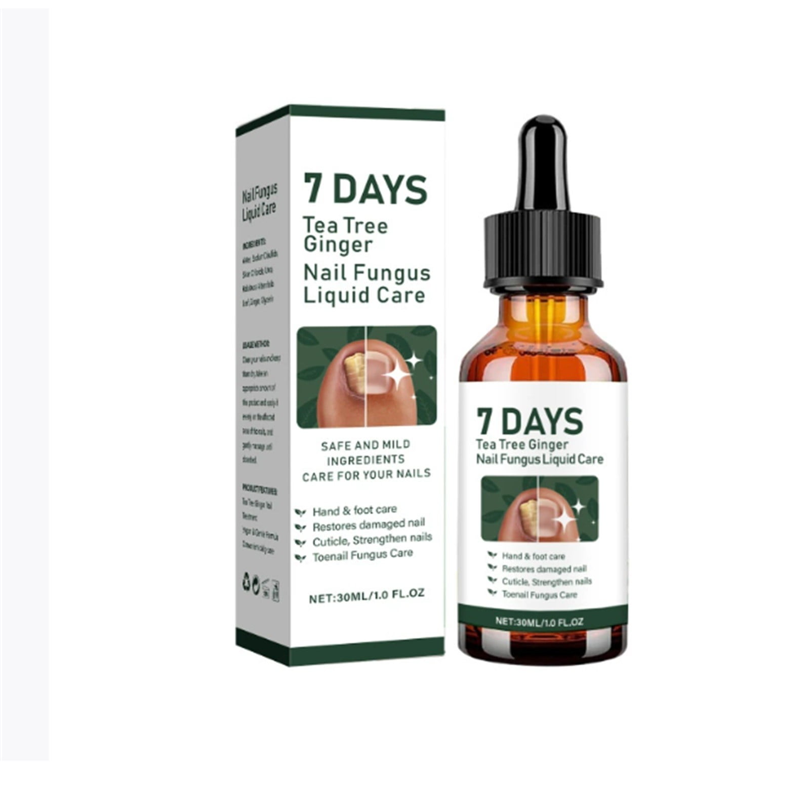 2025 New Tea Tree Ginger Nail Fungus Treatment, 7 Days Ginger Anti ...