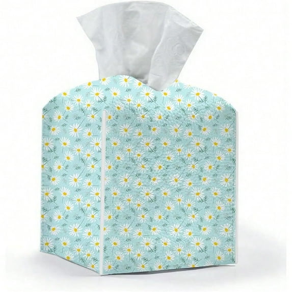 2025 New Tissue Box Cover, Tissue Box Holder, Square With Belt Bottom ...