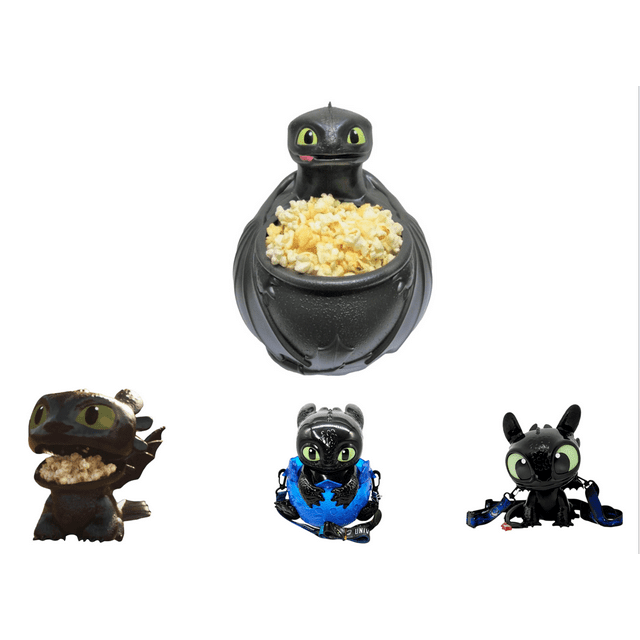 2025 New Toothless Movie Dragon Popcorn Bucket Movie Edition How To ...