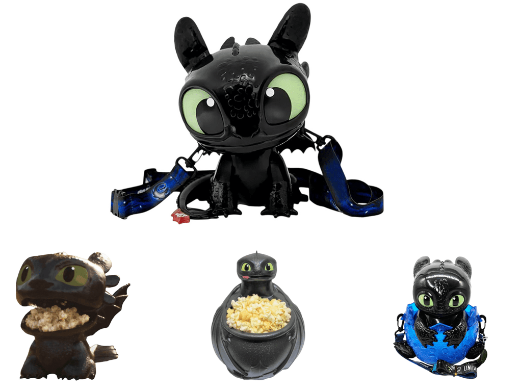 2025 New Toothless Movie Dragon Popcorn Bucket Movie Edition How To ...