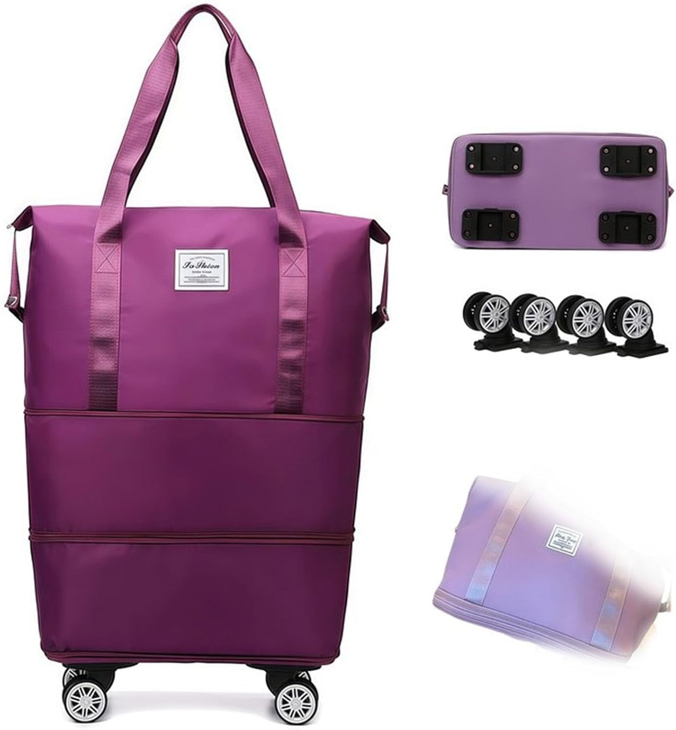 2025 New Travel Bag with Wheels, Pepepo Large Travel Bag with Wheels ...