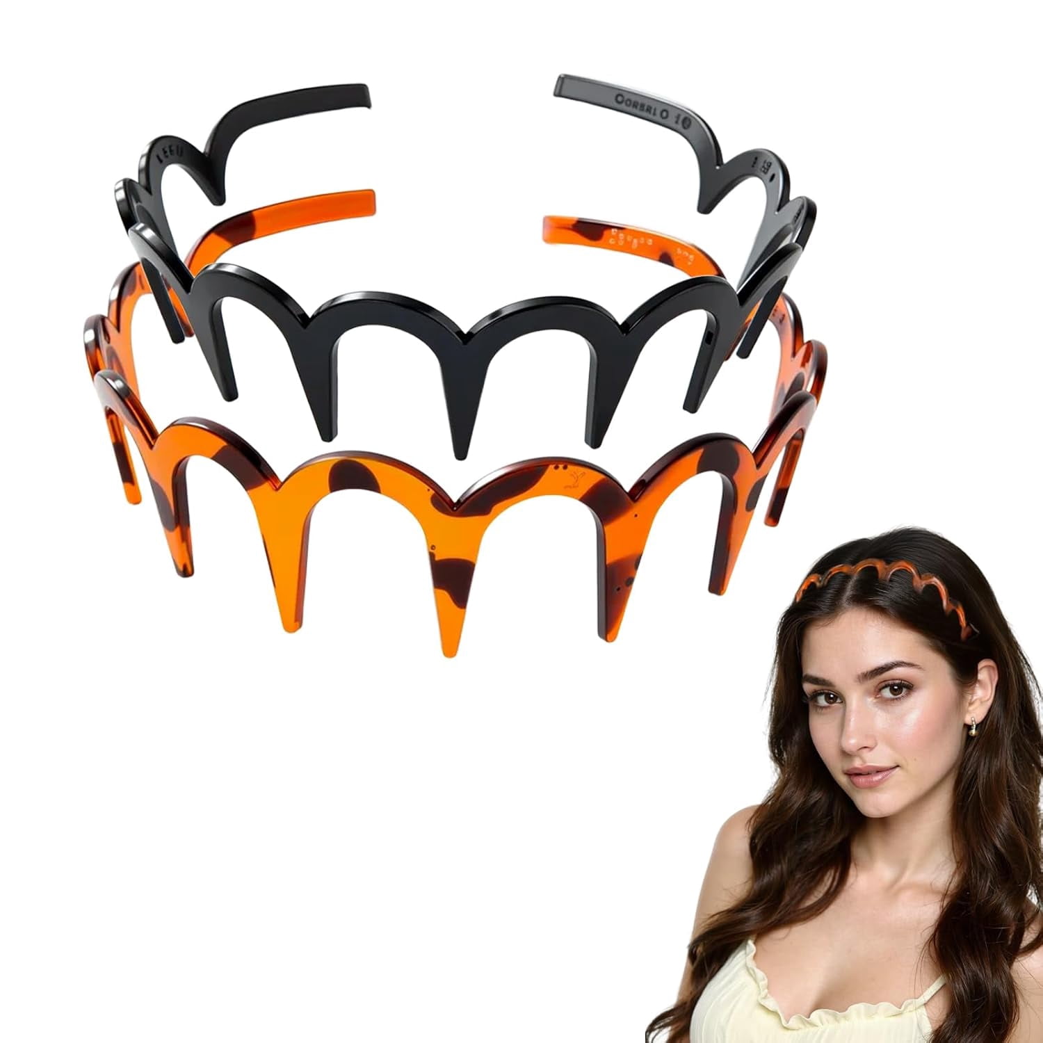 2025 New U Shape Fashion Tooth Hair Comb Headband, High Cranium Head ...