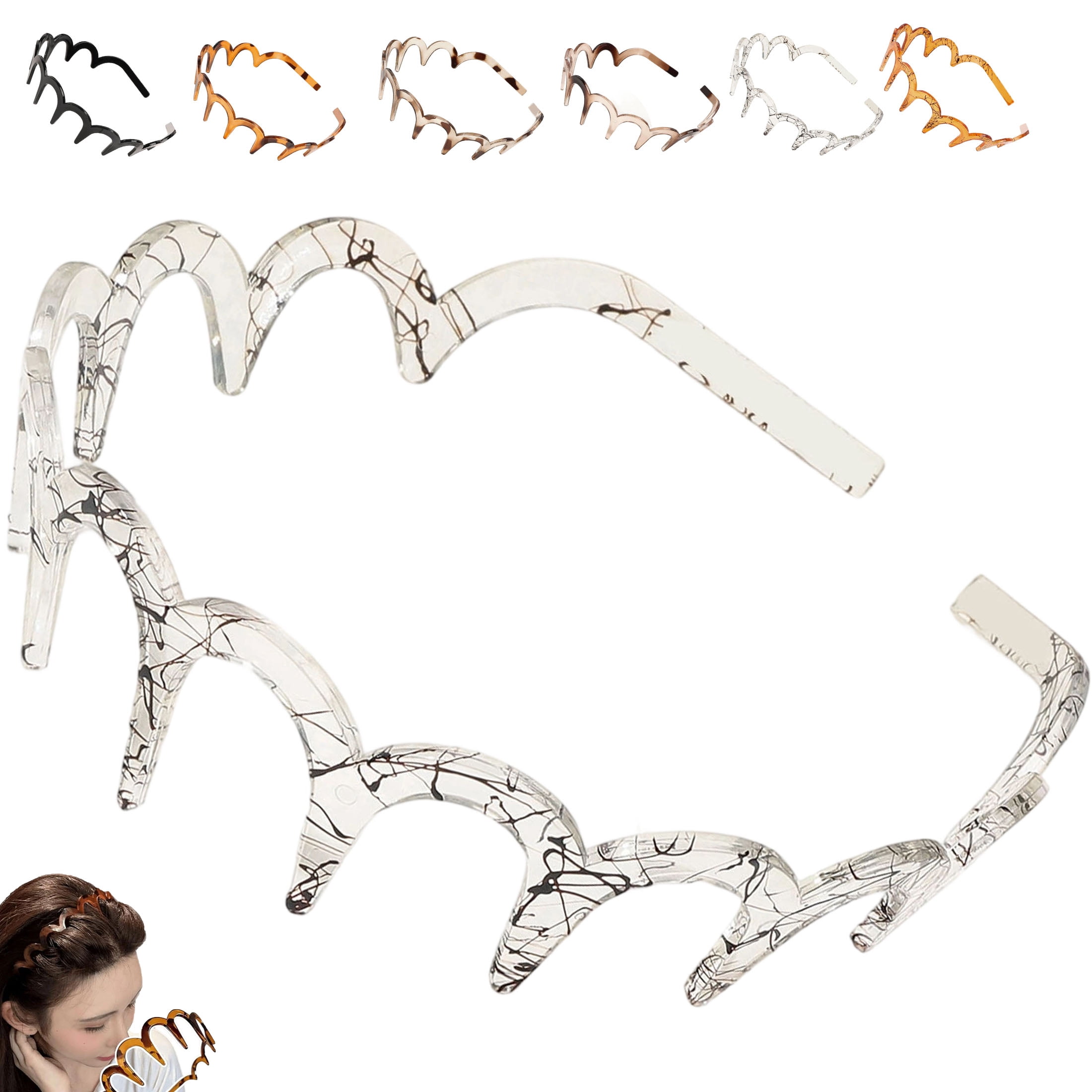2025 New U Shape Fashion Tooth Hair Comb Headband, High Cranium Head ...