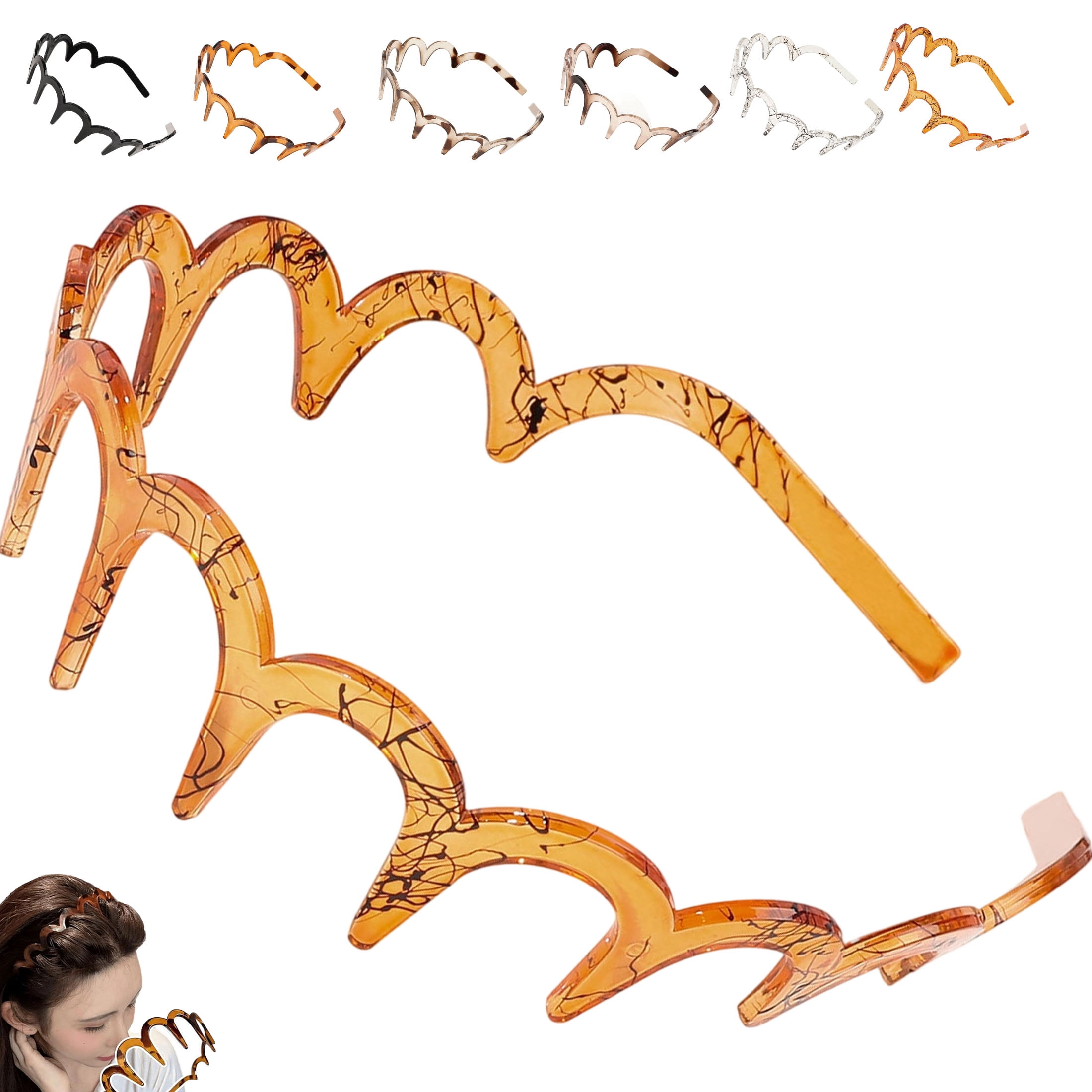 2025 New U Shape Fashion Tooth Hair Comb Headband, High Cranium Head ...