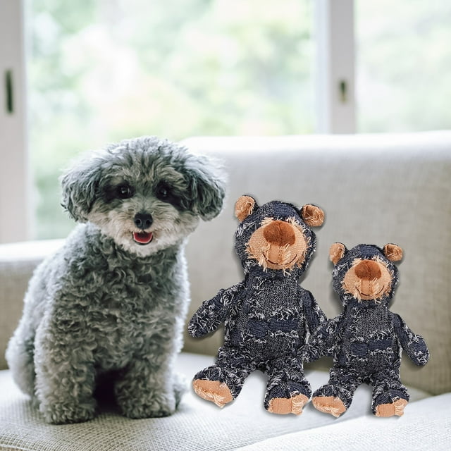 2025 New Unbreak Bear Dog Toy | Tough Squeaky Plush Chew Toy for Aggressive Chewers ...