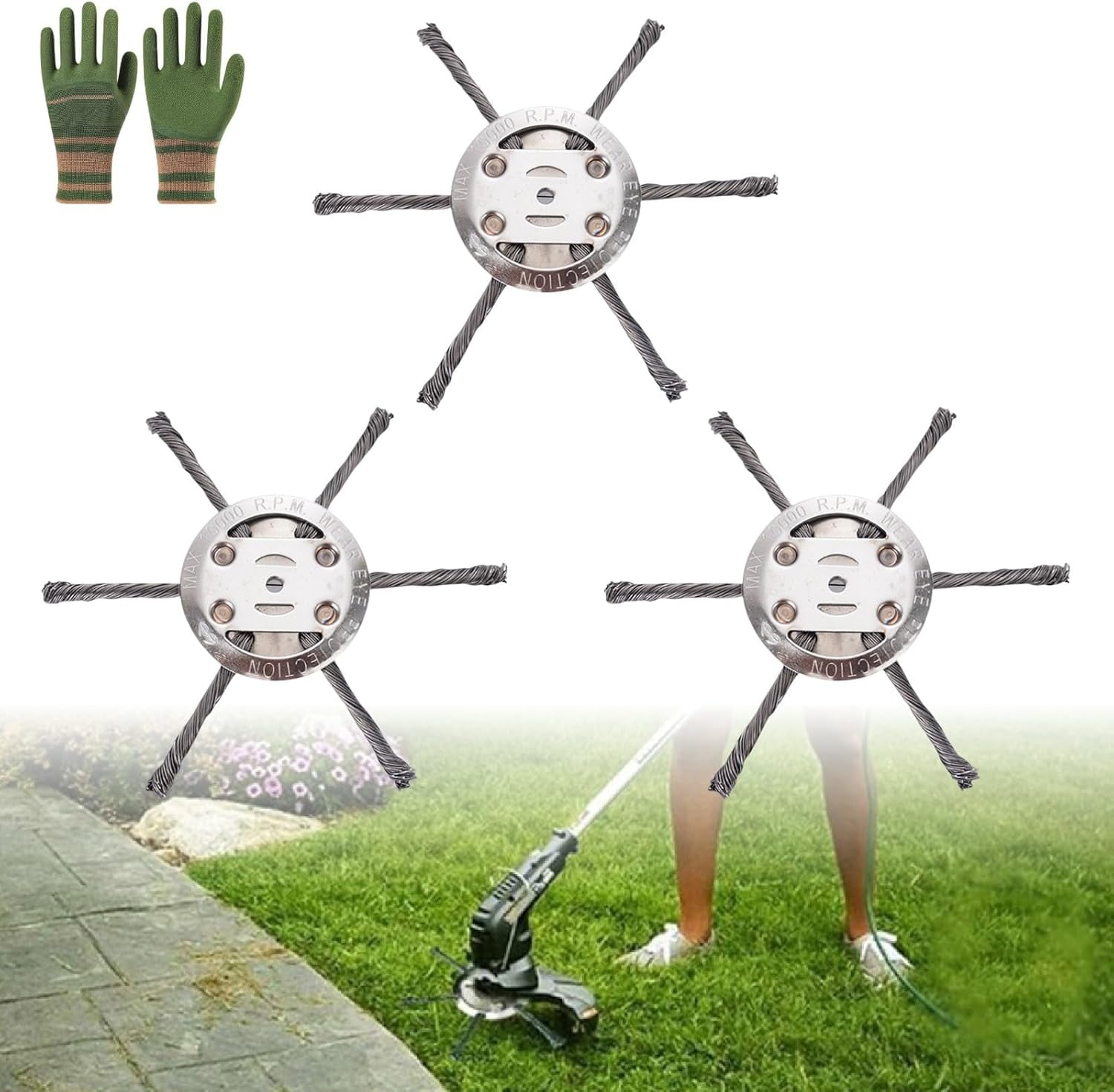 2025 New Universal Steel Wire Grass Trimmer Head, Steel Wire Grass ...
