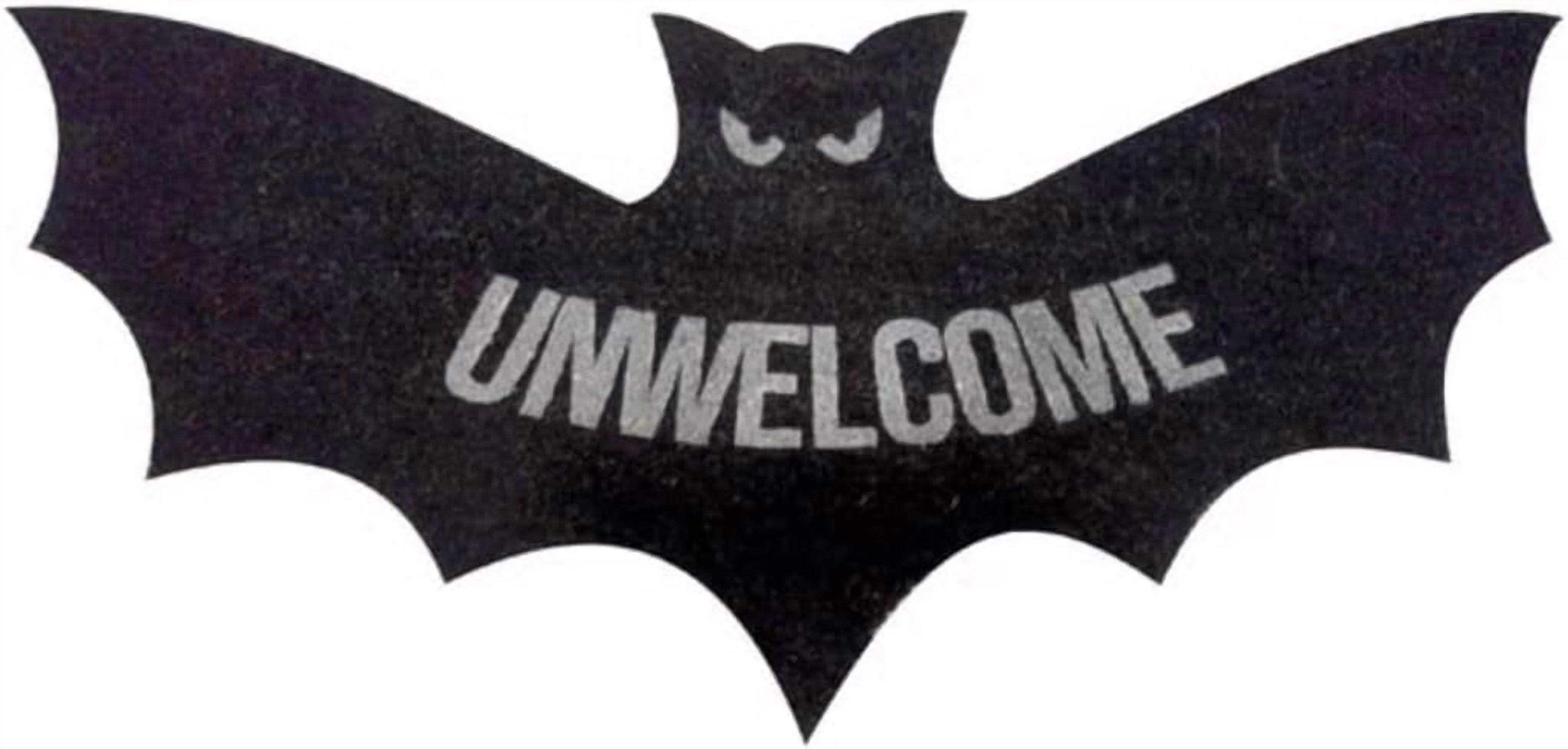 2025 New Unwelcome Shaped Bat Coir Mat, Welcome Doormat Coco Coir Door ...