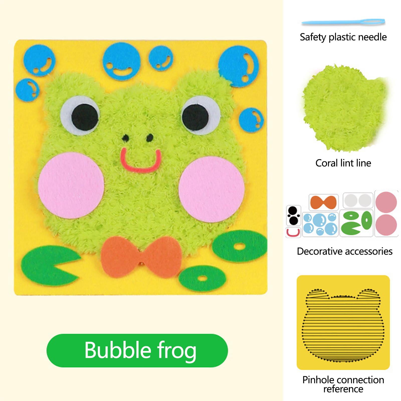 2025 New Upgrade DIY Embroidery Doll Set, Cartoon Animal Sewing Crafts ...