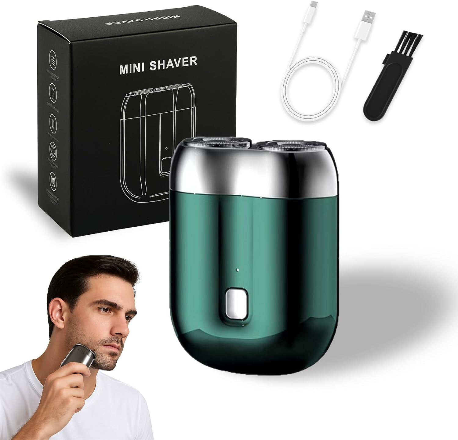 2025 New Upgrade Pocket Shaver USB Mini Shavers, New Model Mini Dual ...