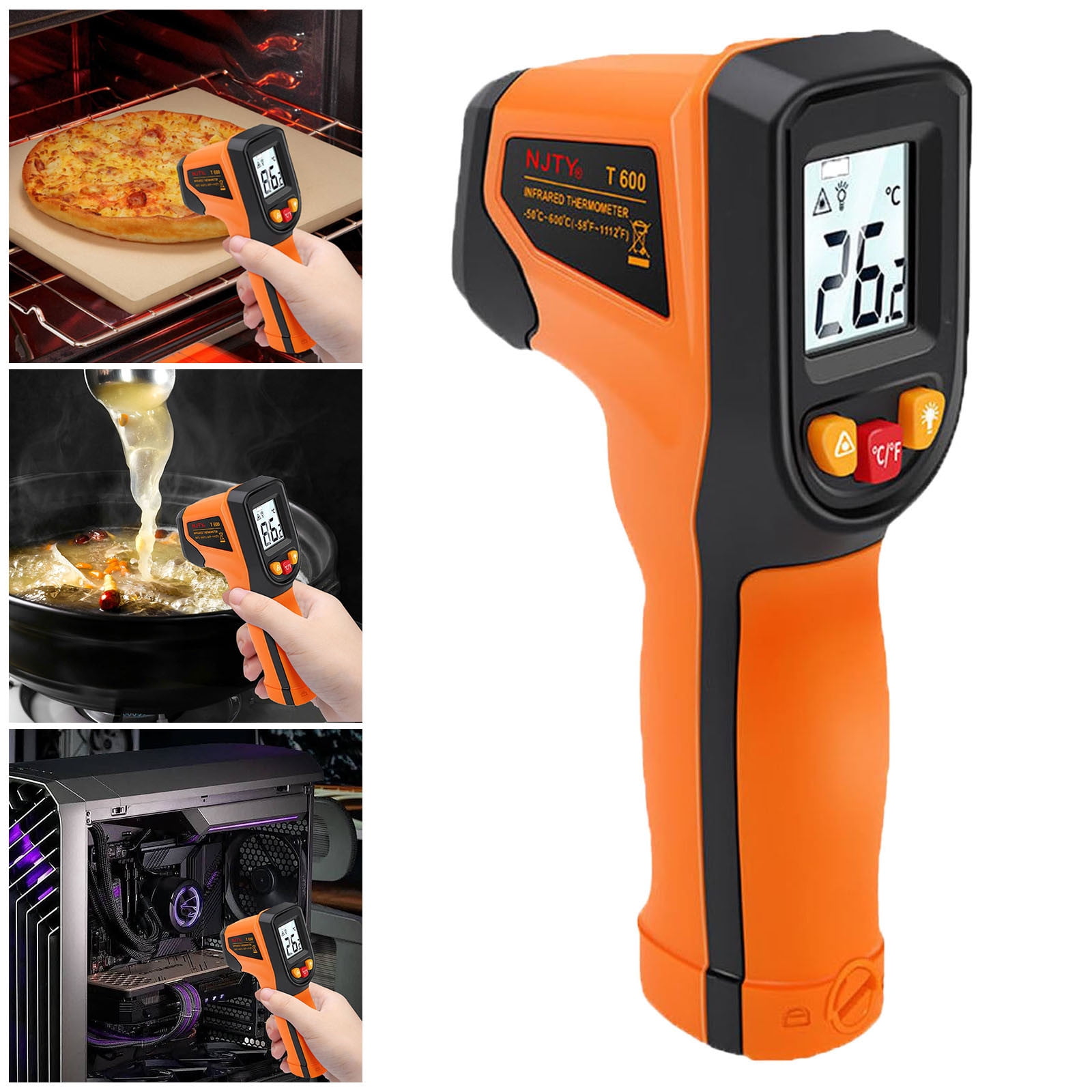 2025 New Upgrade T 600 The Rmometer 58°F 1112 °F Handheld Non Con Tact ...