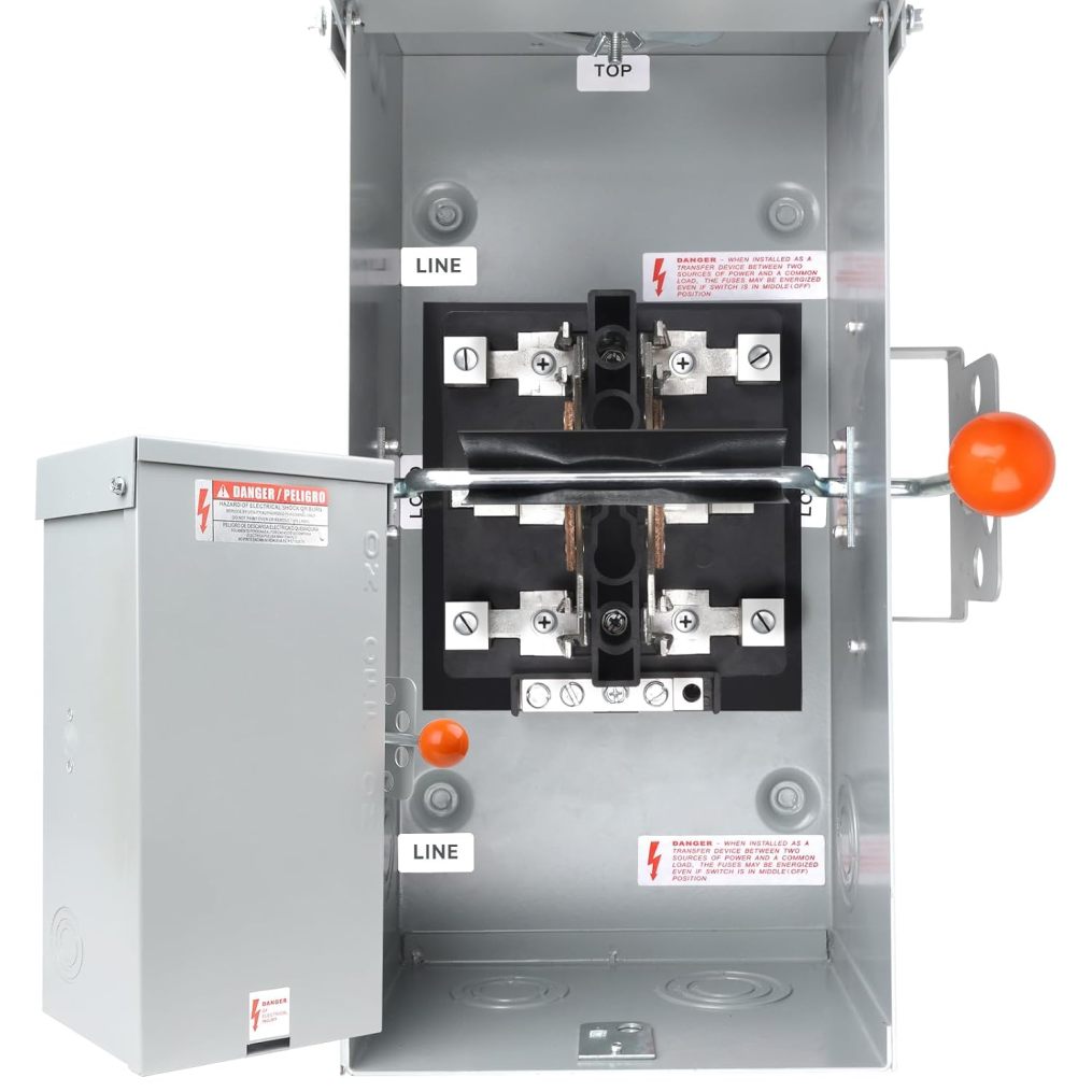 2025 New Upgraded 100A Generator Transfer Switch,24000W General-Duty ...