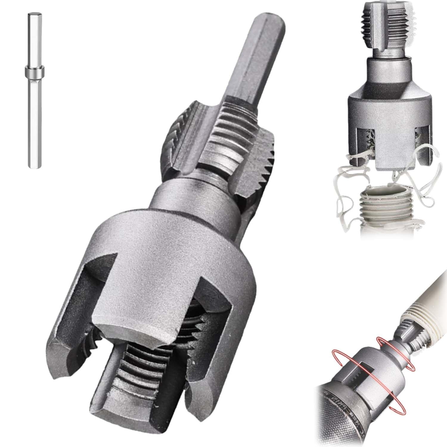 2025 New Upgrades Integrated Internal & External Pipe Threading Tool, Pipe Thread Cutting Tool ...