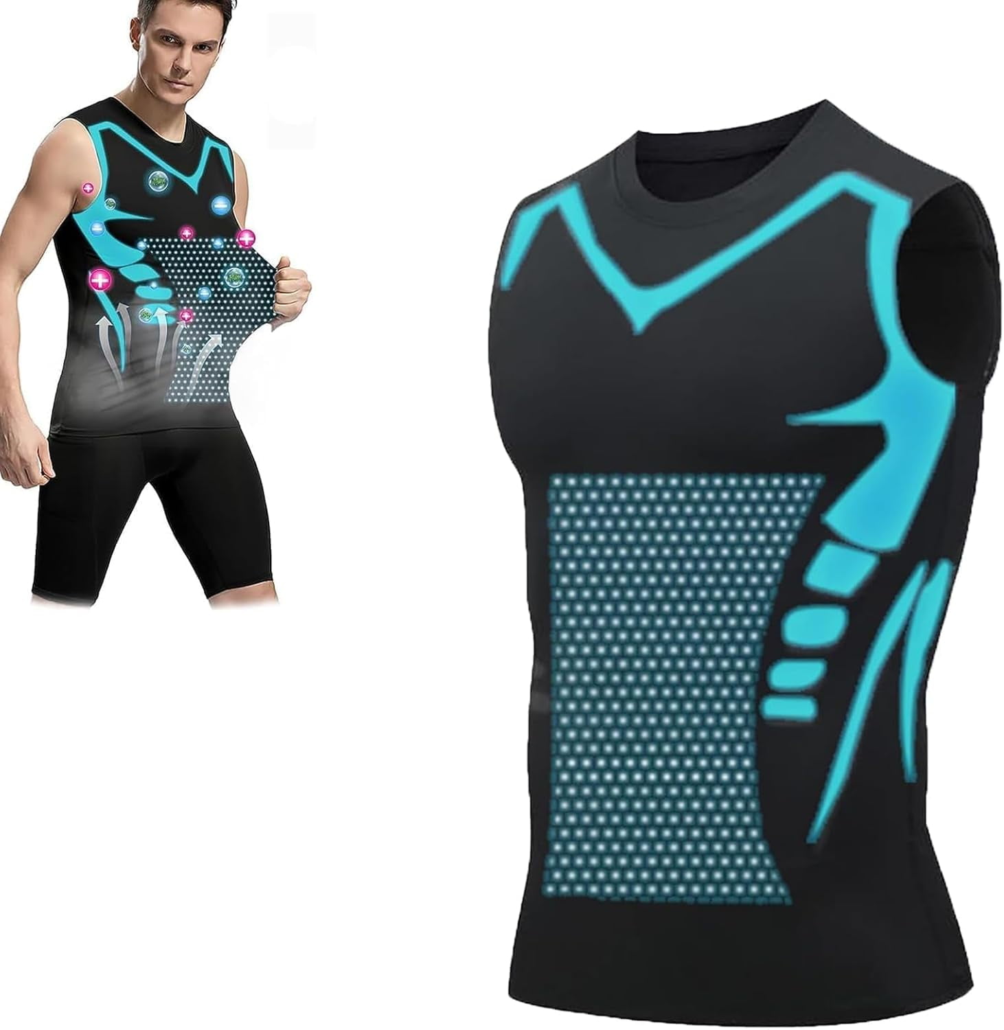 2025 New Version Ionic Shaping Sleeveless Shirt, Soft Comfortable ...