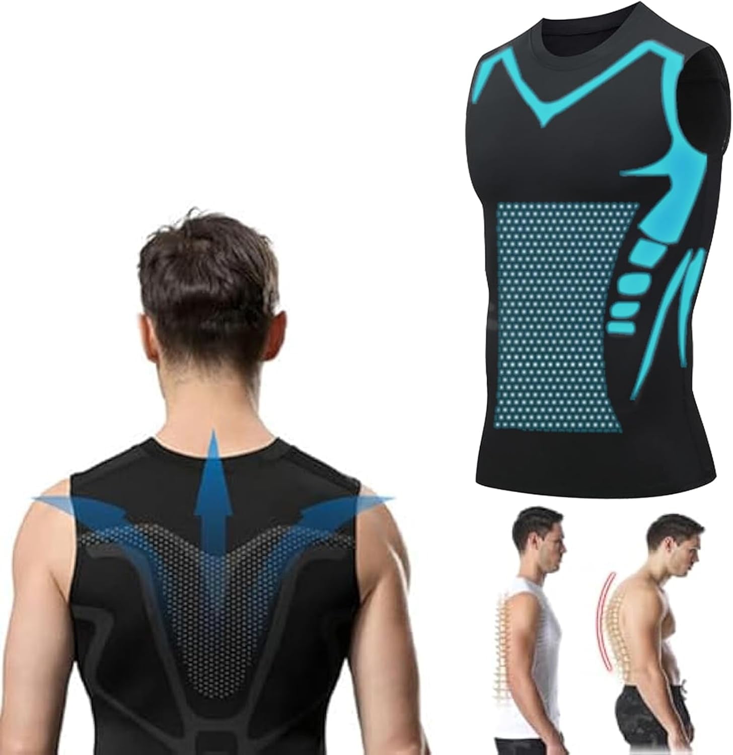 2025 New Version Ionic Shaping Sleeveless Shirt for Men & Women ...