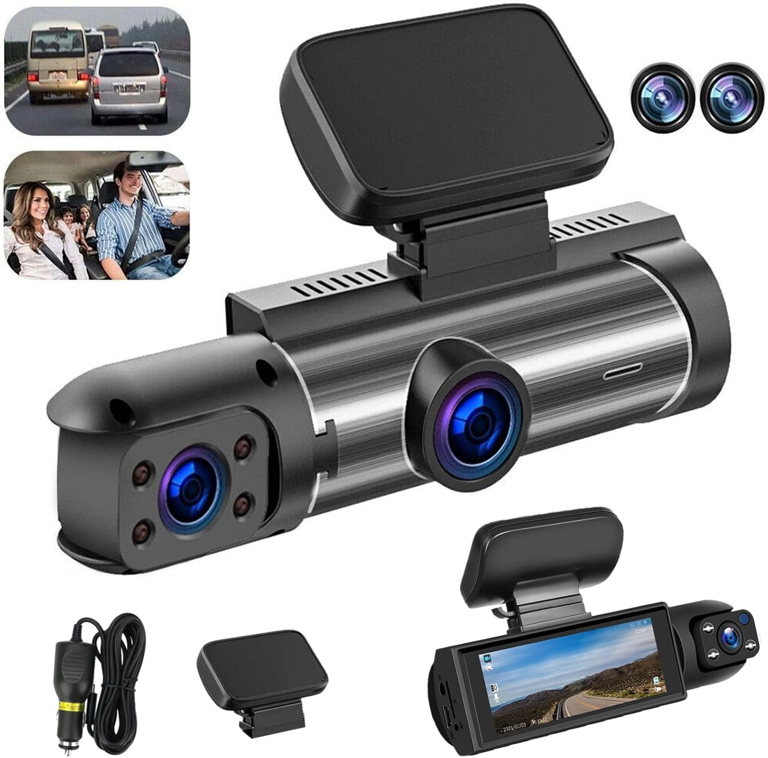 2025 New Vigil Dash Cam, Vigil Dashcam, 1080p Video Dash Cam Front and ...