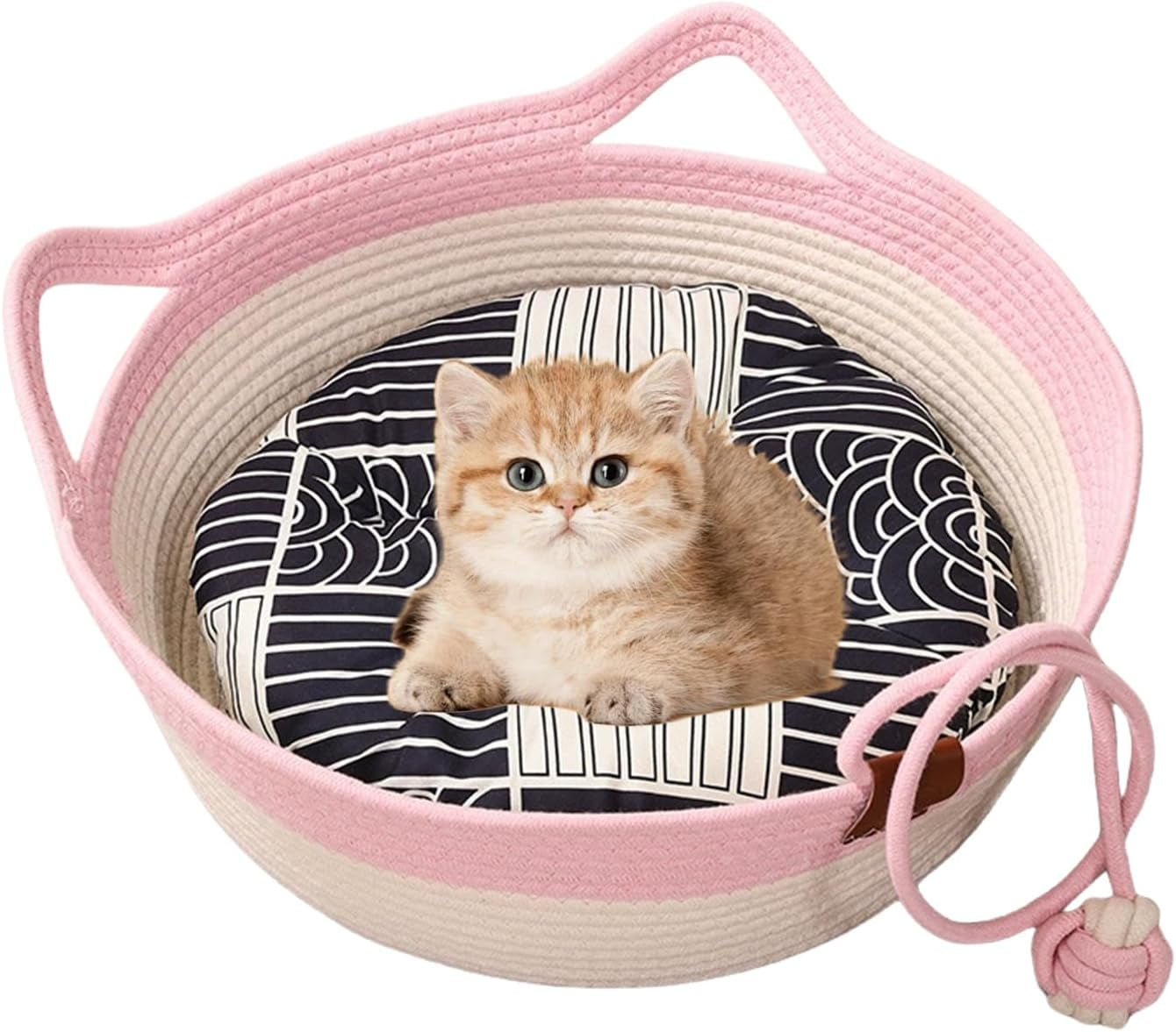 2025 New Virelapets Woven Rope Cat Basket – Soft & Durable Pet Bed for ...