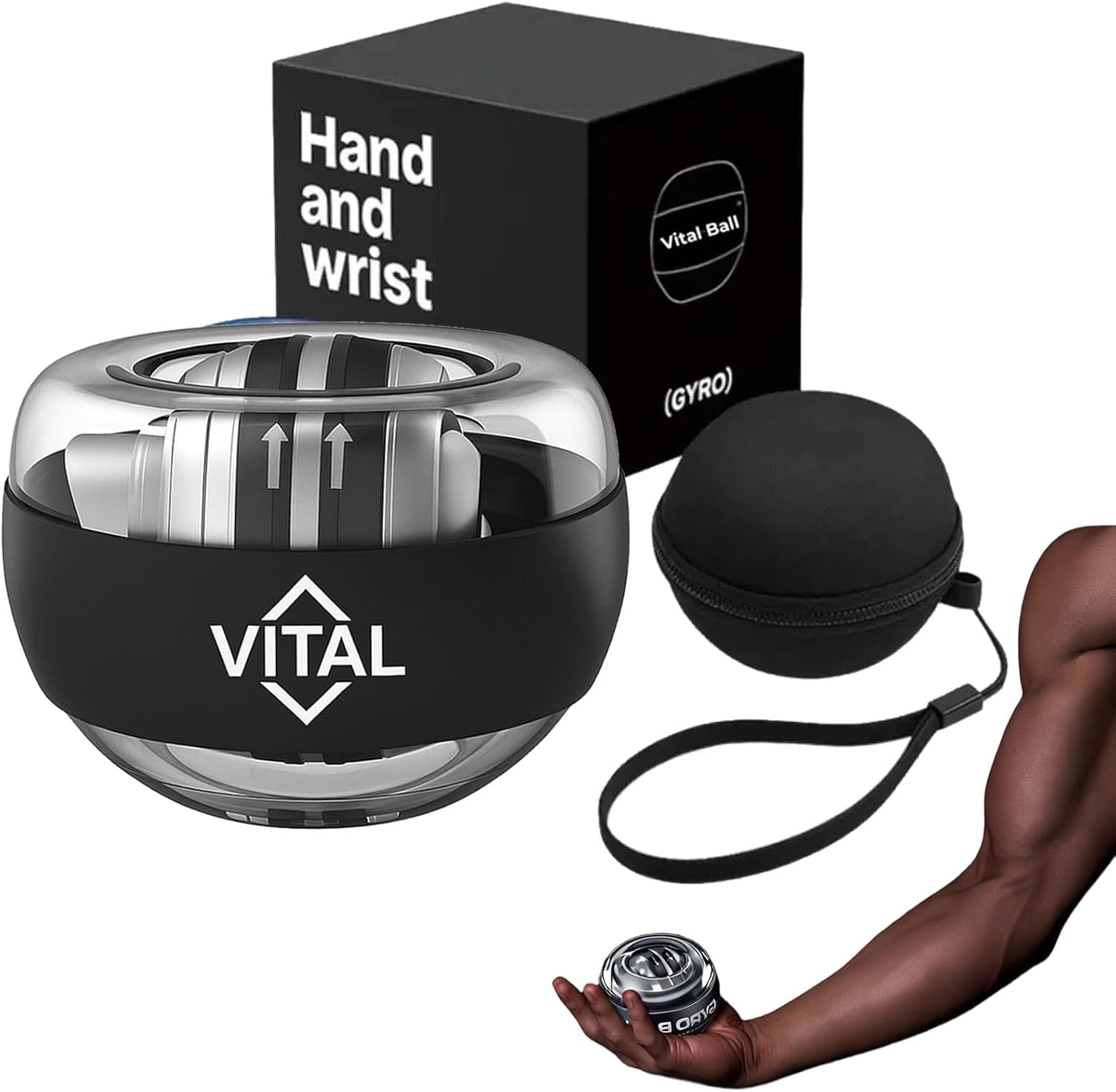 2025 New Vital Wrist Ball, Vital Wrist Ball Hand Exerciser, Auto-Start ...